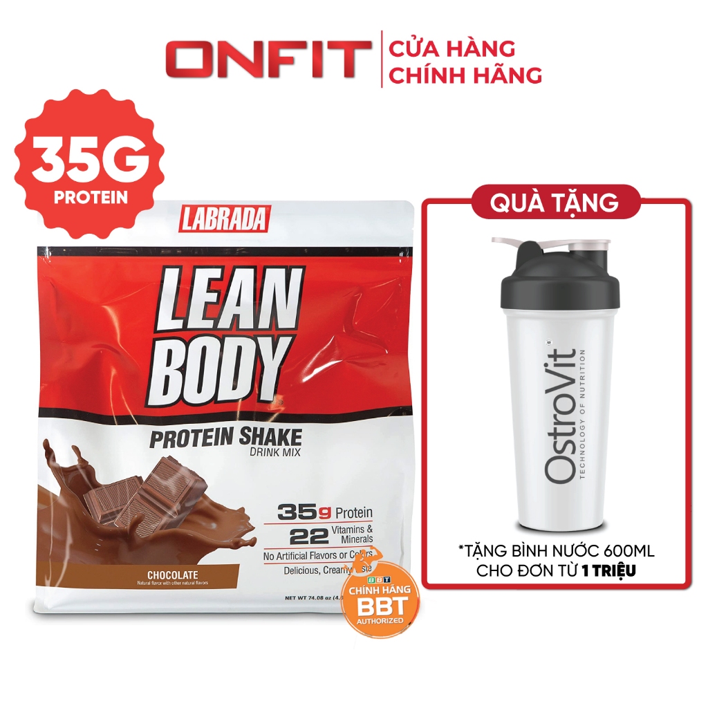 Labrada Lean Body 2.1KG (30 Servings) Convenient Meal Replacement Milk ...