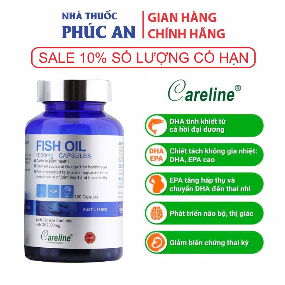 Careline Fish Oil DHA EPA Fish Oil supplement for pregnant women 100 ...