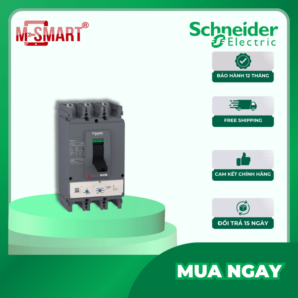 3P3d block circuit breaker MCCB Schneider EasyPact CVS400F 36kA at ...