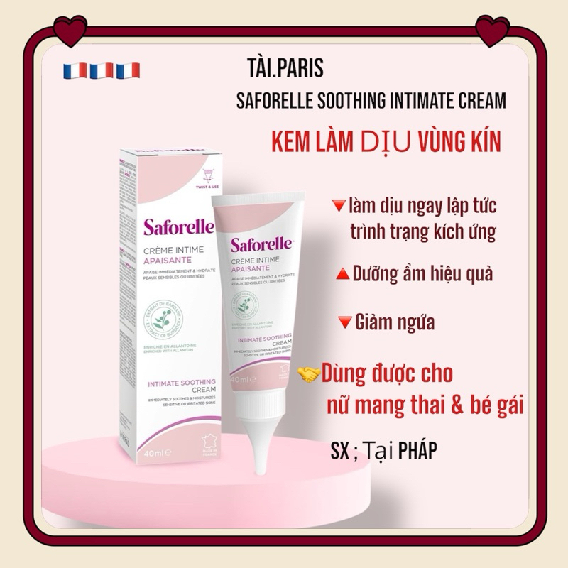 Gynecological Itching and Inflammation Relief Cream. Saforelle Soothing ...