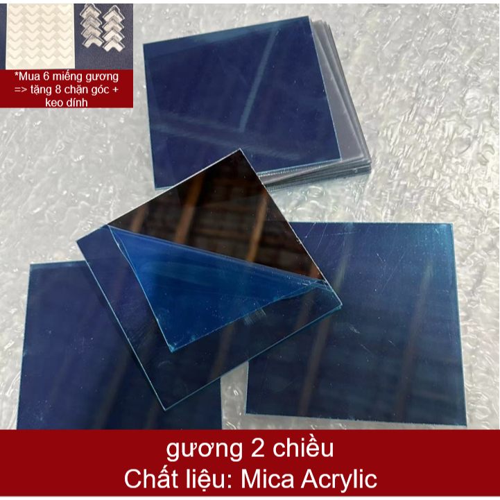 2-way Mirror frame set (12*12cm) to make an infinity night light (tulip ...