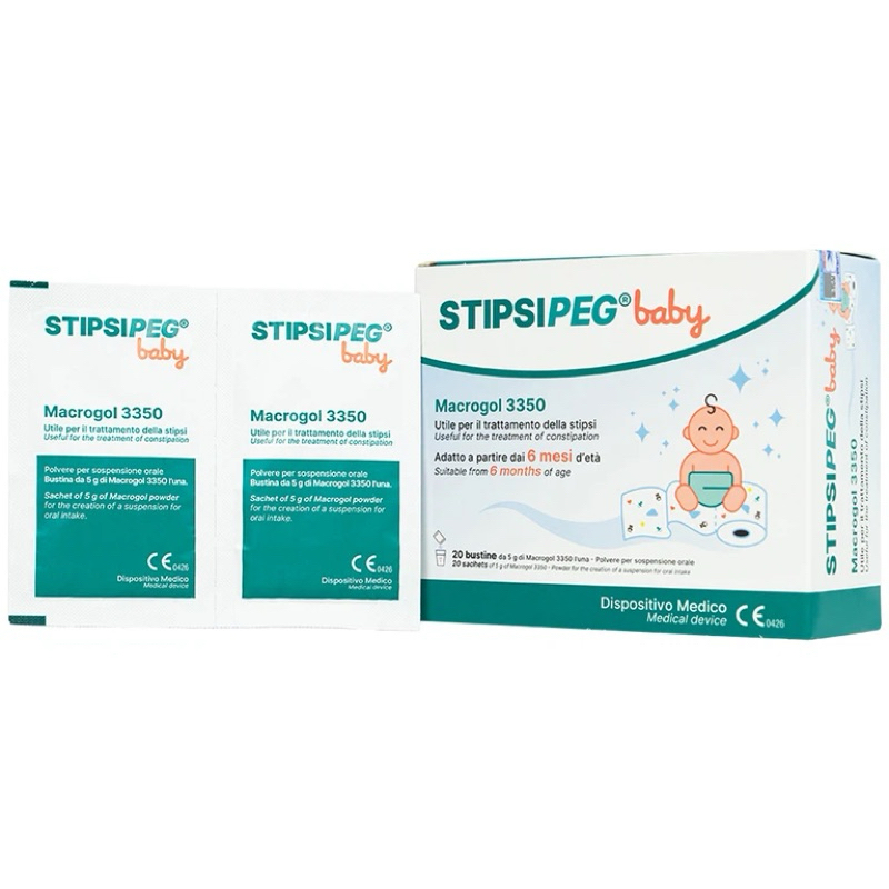 Stipsipeg Baby Macrogol 3350 laxative powder reduces constipation for ...