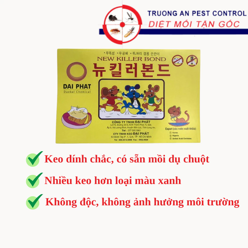 Dai PHAT yellow mouse glue, Korean ingredients, extremely strong ...