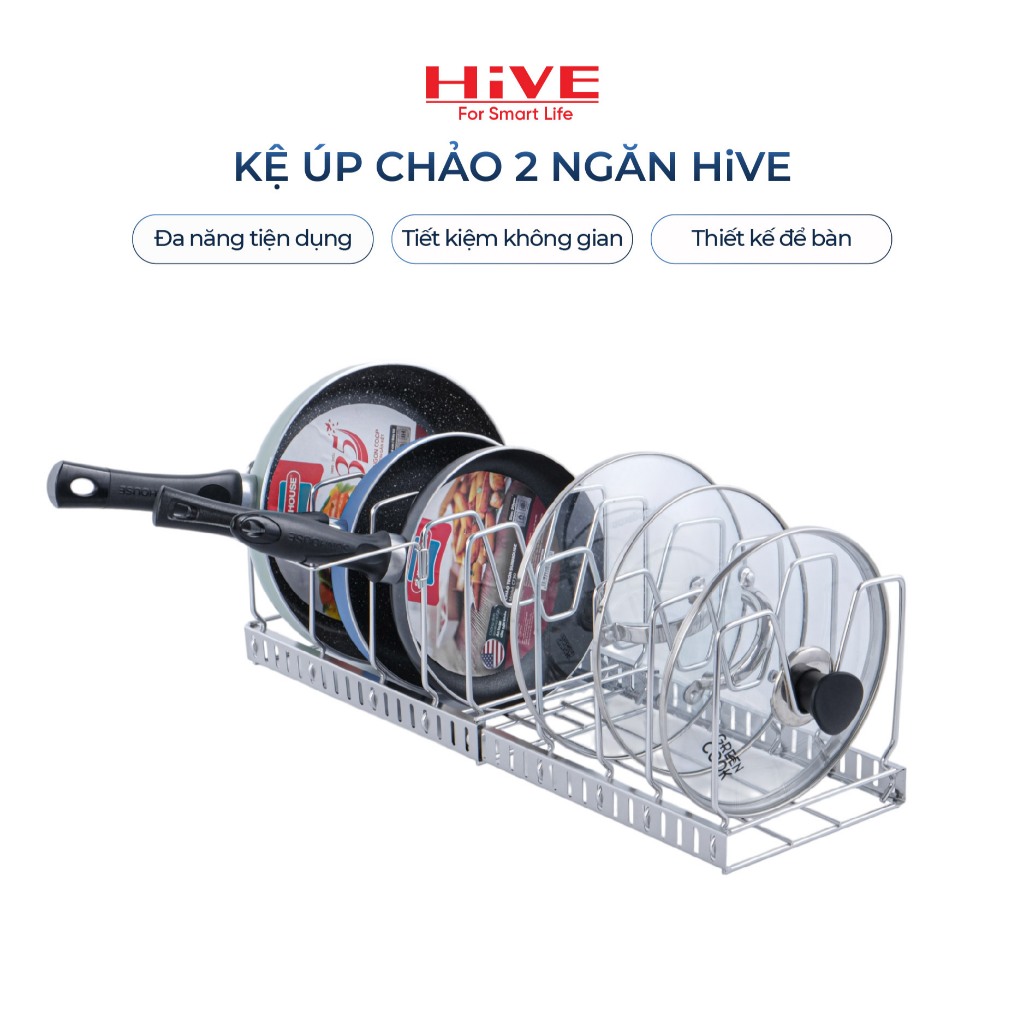 HIVE Stainless Steel 304 2 COMPARTMENT PAN RACK | Shopee Malaysia
