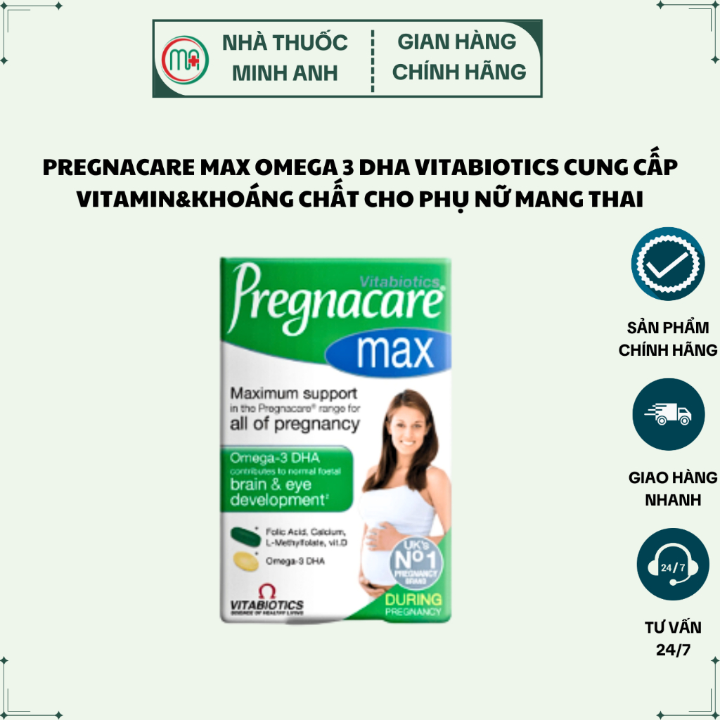 Pregnacare Max Omega 3 DHA Vitabiotics provides Vitamins& Minerals for ...