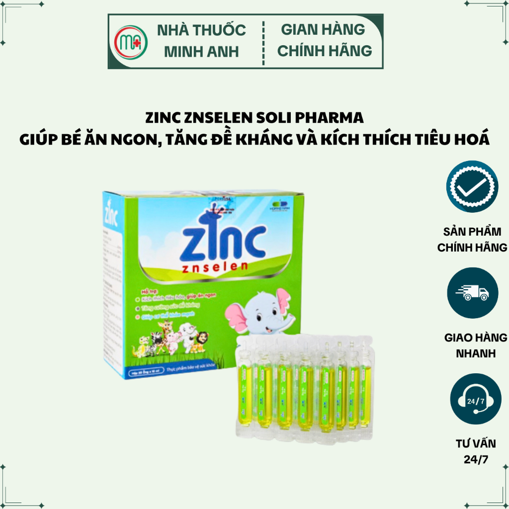 Zinc znselen Soli Pharma - Syrup helps babies eat well, increase ...