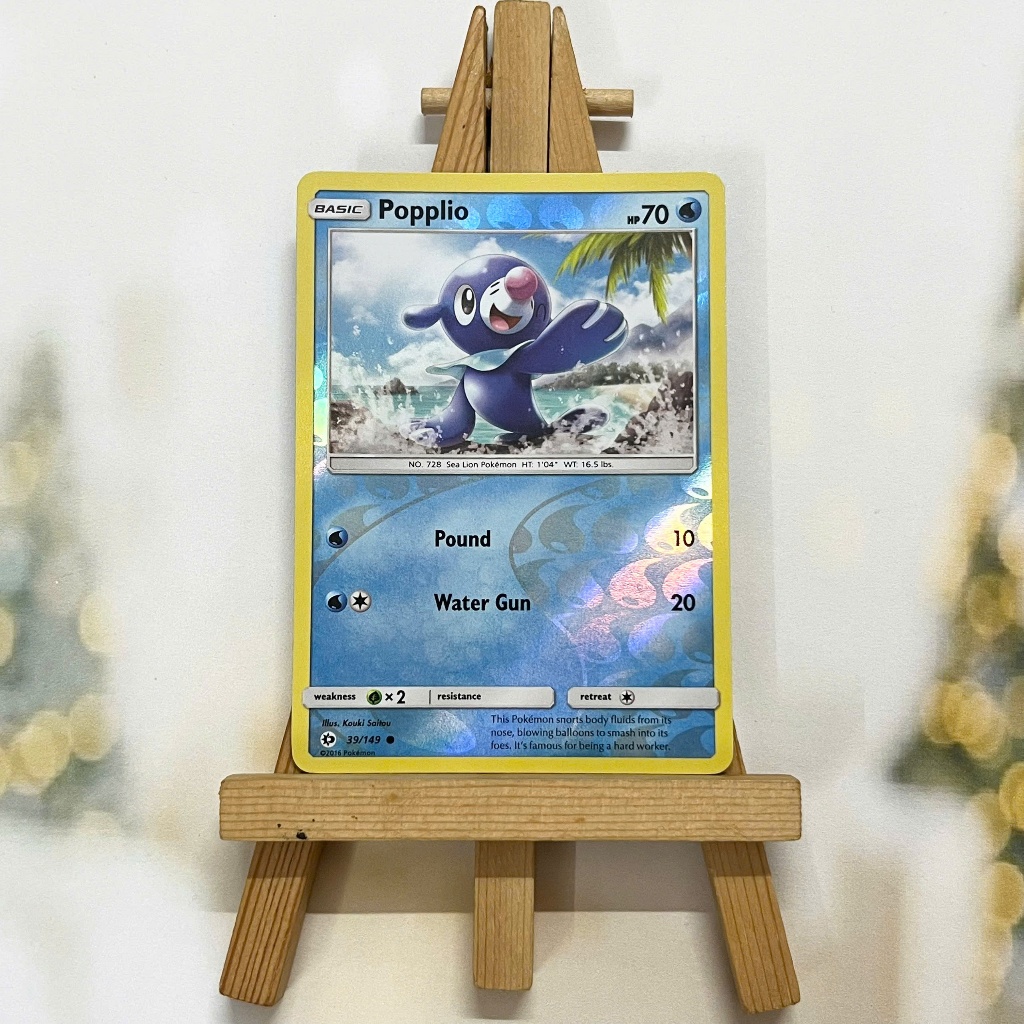 Pokemon Popplio 39/149 Picture Cards - Odd Cards Sun & Moon (Base Set ...