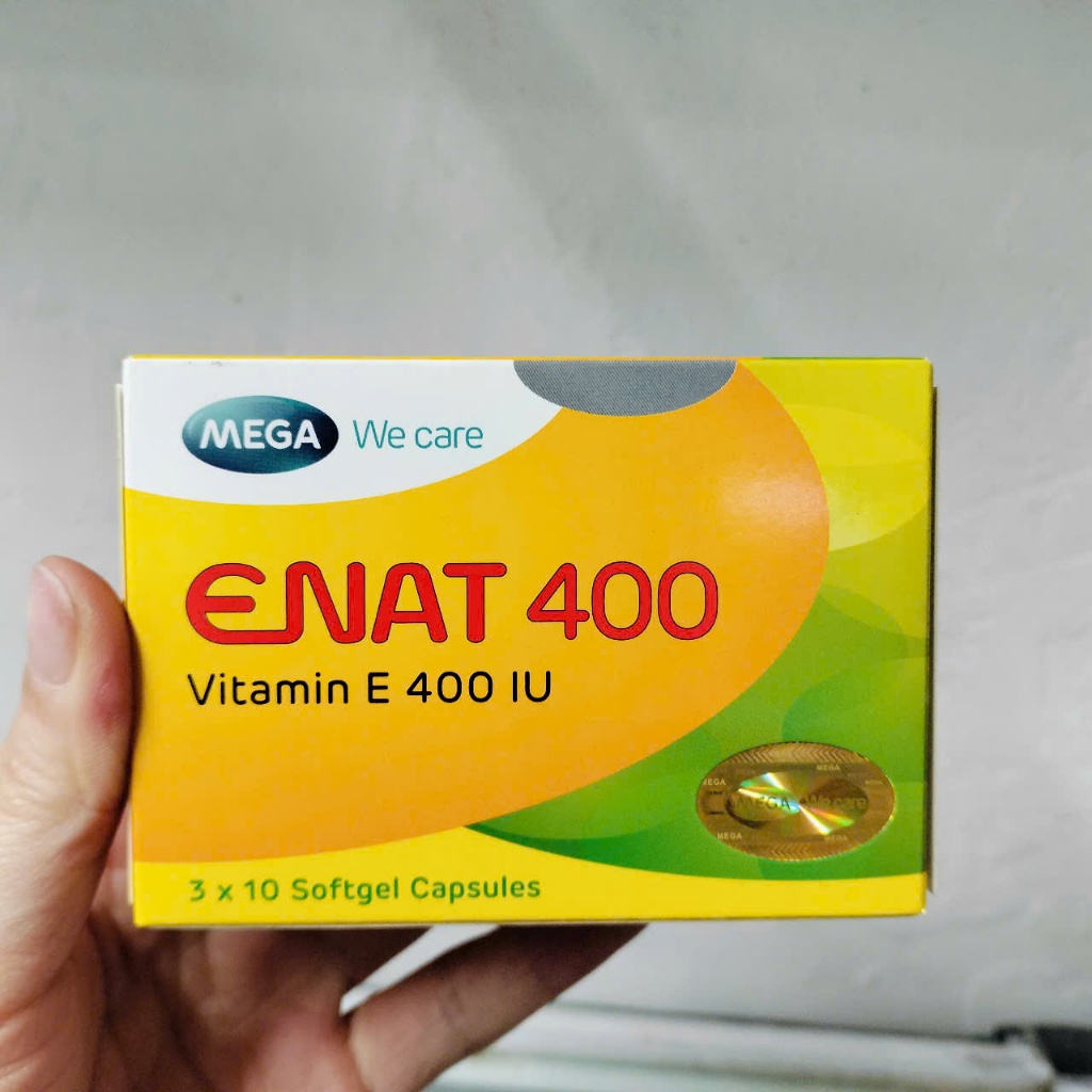 Enat 400 - Providing 400 IU vitamin E for the body every day - Box of 3 ...