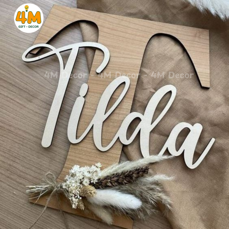 High quality decorative wooden wall letters, name design letters upon ...