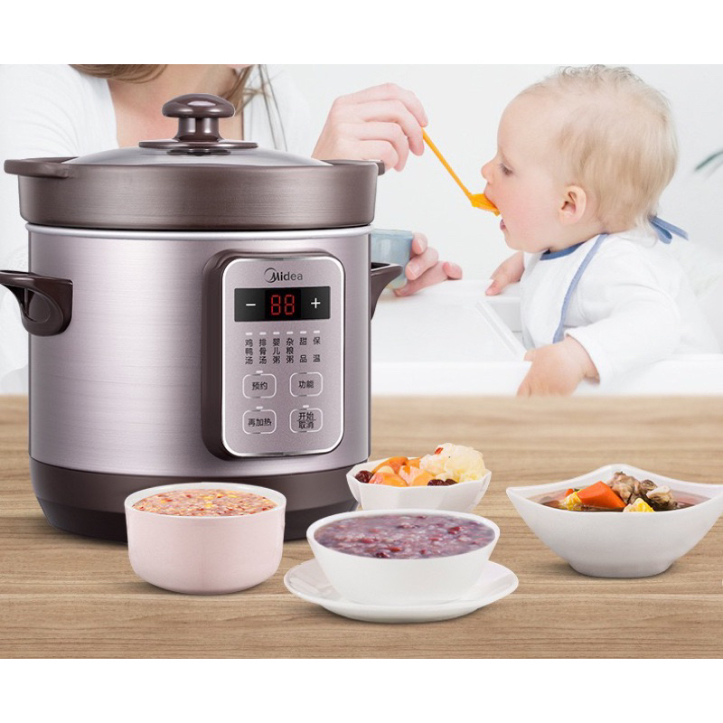 (New) MIDEA slow cooker 1.8 liters -4 liters and 5 liters 3 full sizes ...