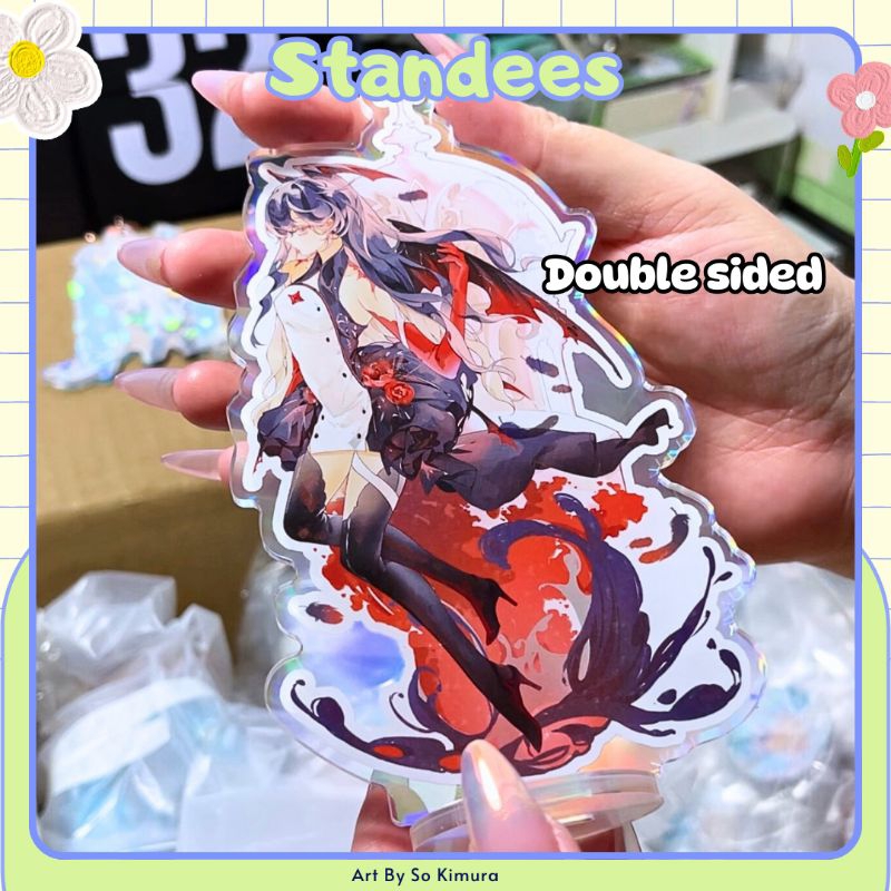 Double-sided standee 15cm acrylic standee anime character | Shopee Malaysia