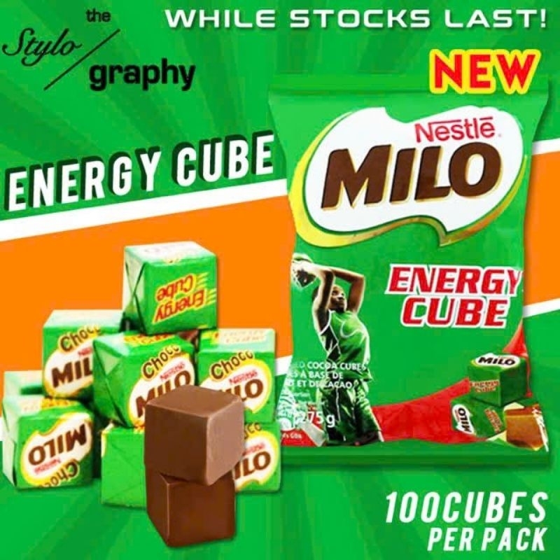 [100 Tablets/275g] Milo cube candy, Milo Energy cube candy, Genuine ...