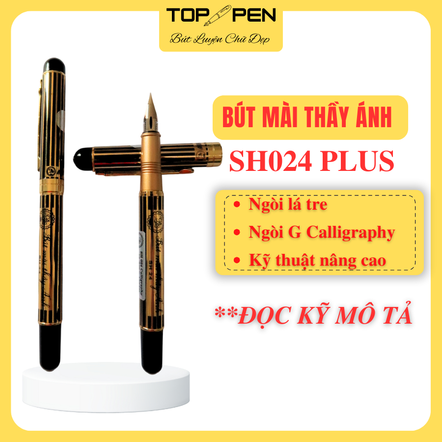 Sharpening pen Mr. Anh SH 024 plus bamboo leaf nib to practice creative ...
