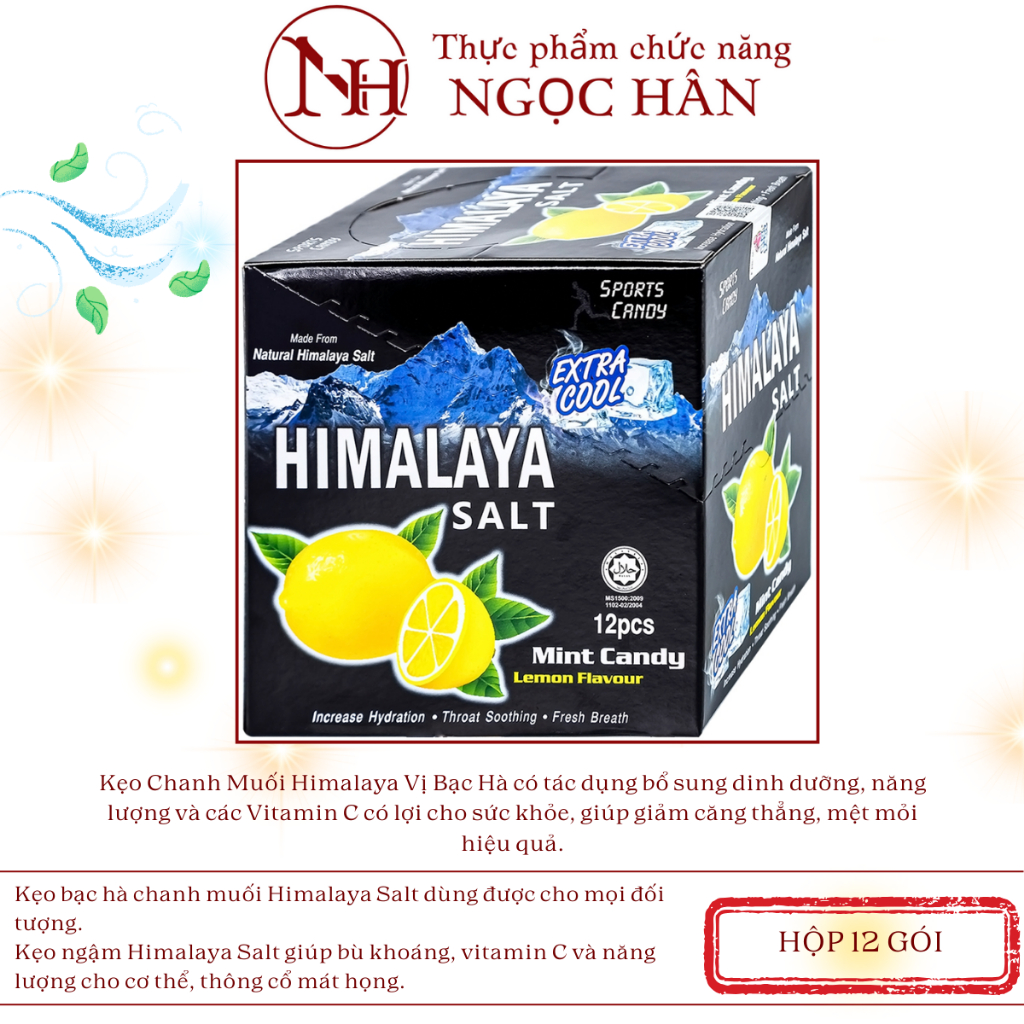 Himalayan salt lemon candy with mint flavor supplements nutrition ...