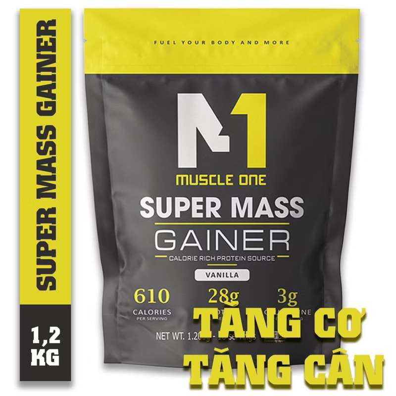 Super Mass Gainer M1 Weight Gain Milk 1,2Kg + Water Bottle Gift ...