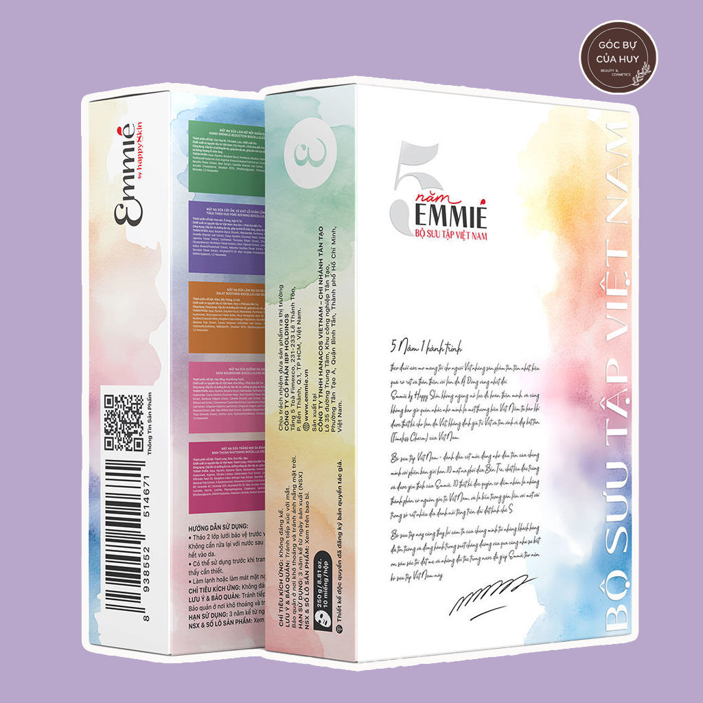 Box of 10 coconut embryo biological masks mixed Mask Emmié by HappySkin ...
