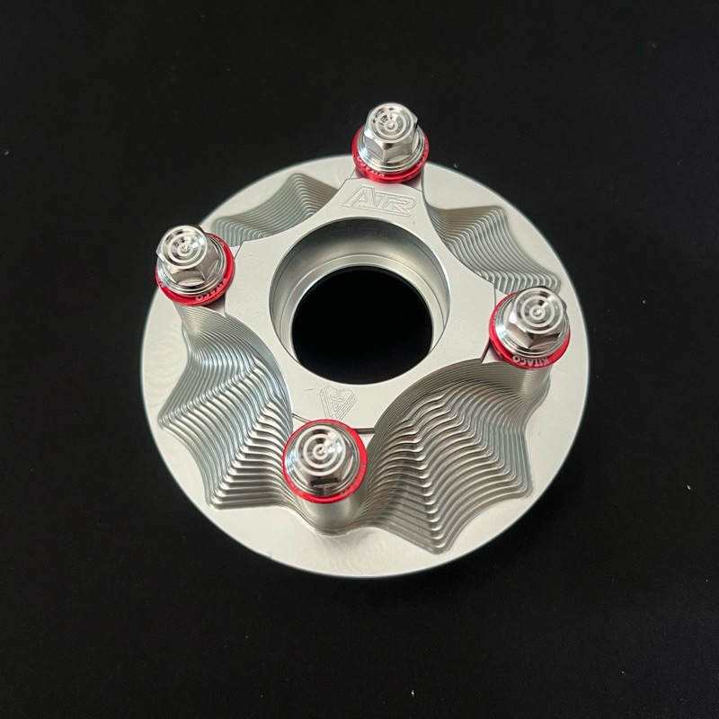 Cnc aluminum forks fitted with Exciter 135 4s (2006 - 2010) with 4 kitaco red salaya dragon ...