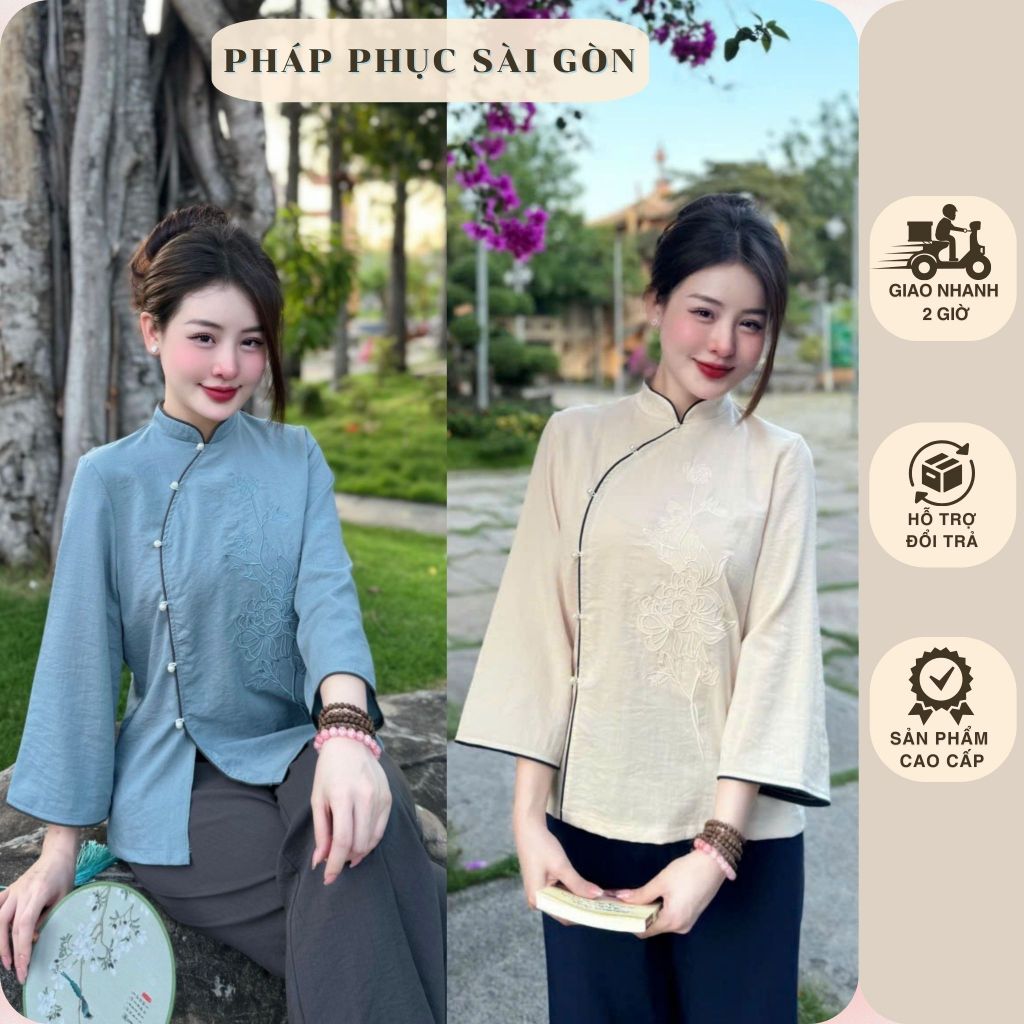 Sen Ngoc - Ancient Chinese temple outfit with high-quality linen fabric ...