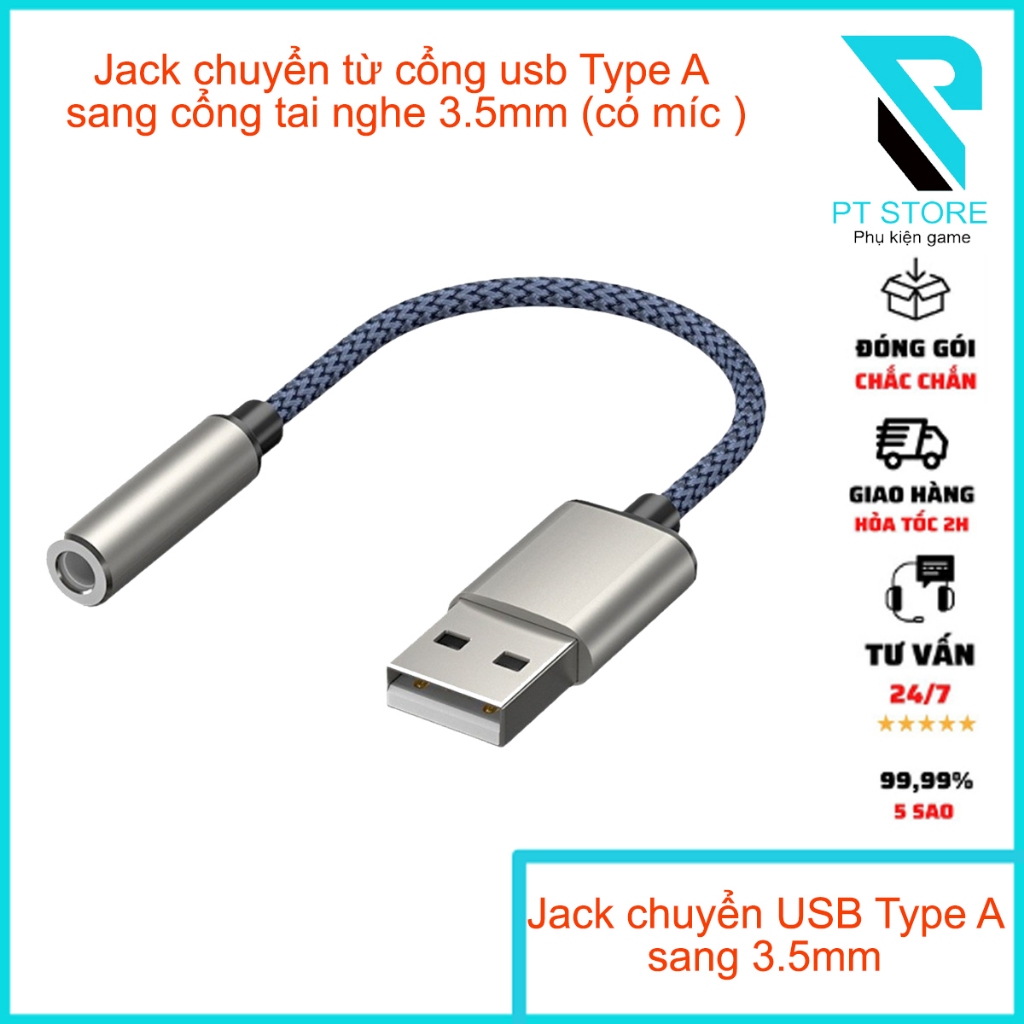 Jack converts from Usb Type A port to 3.5mm headphone port - Supports ...