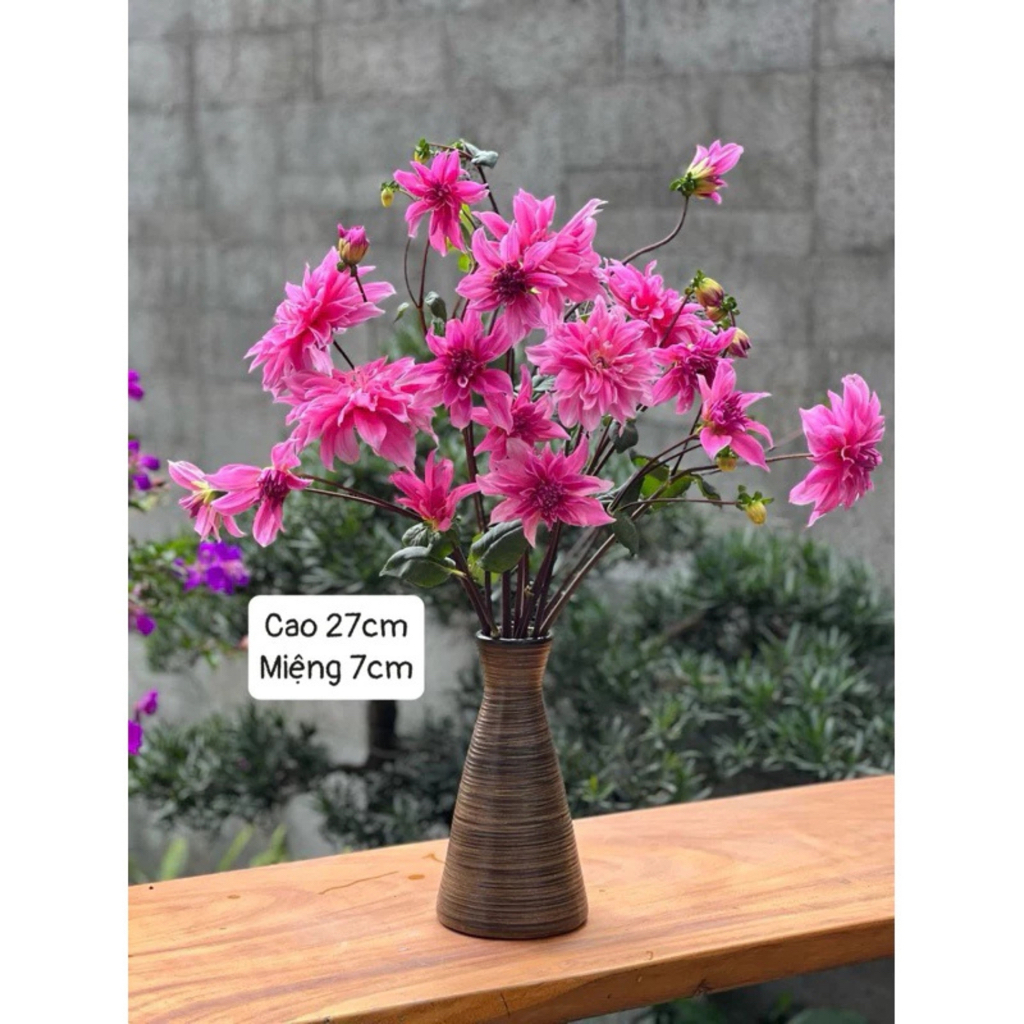 Bat trang flower arrangement ceramic vase decorated with roses, lilies ...