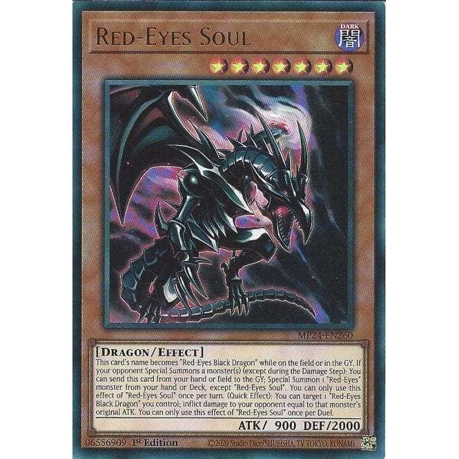[KW2 Yugioh] [EN-UK] [Nice Art] Red-Eyes Soul Card - MP24-EN260 - Ultra Rare 1st Edition ...
