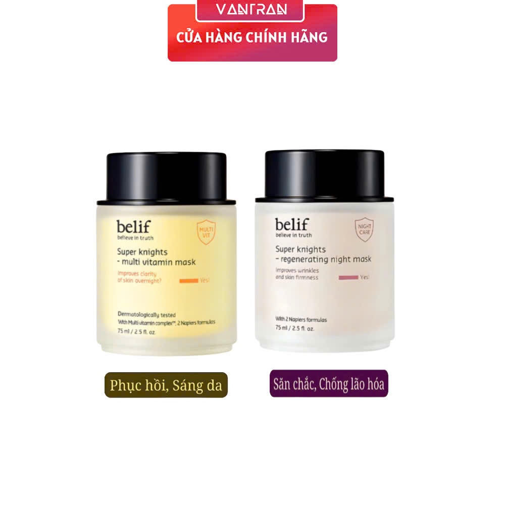 Belif Super Knight Multi Vitamin Mask Skin Brightening Sleeping Mask ...