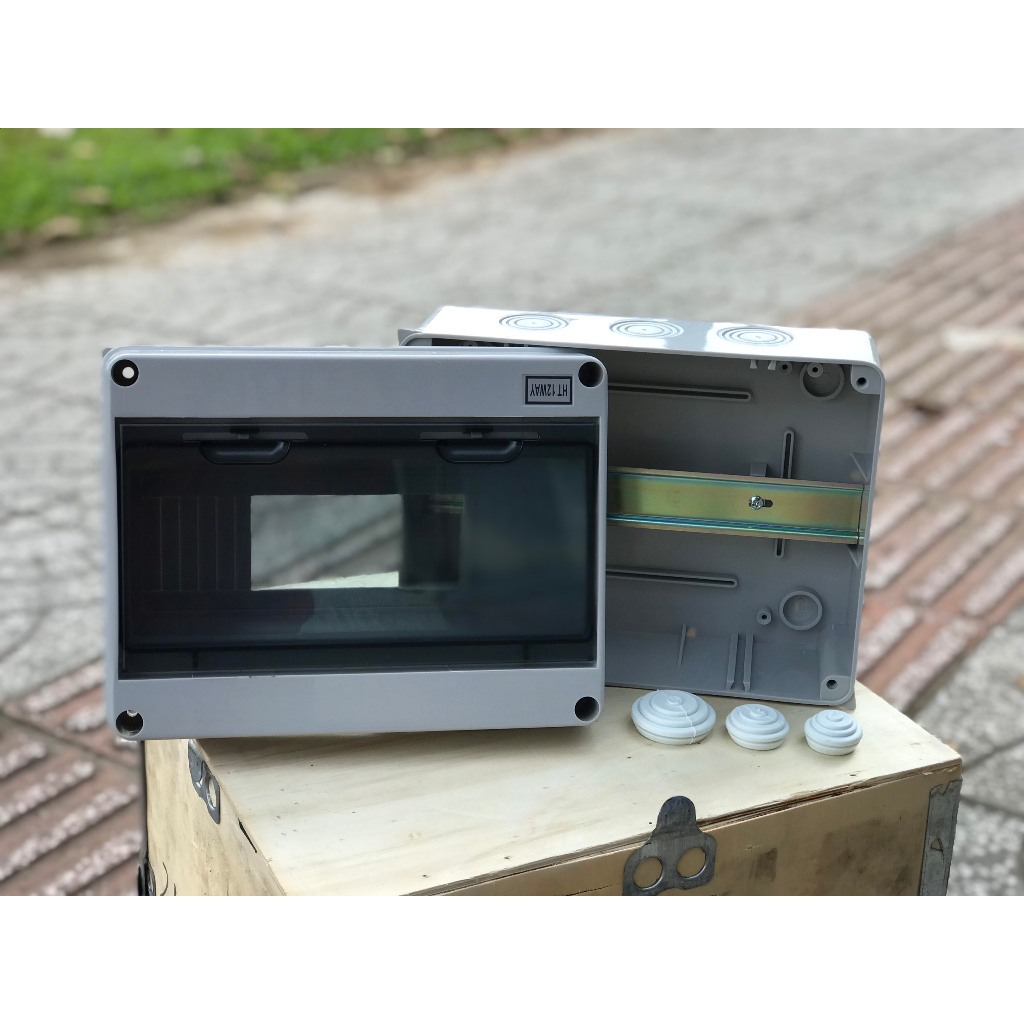 Waterproof ABS plastic electrical cabinet with 12 modules ...