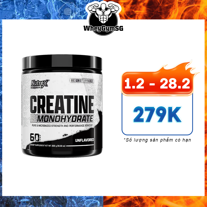 Nutrex CREATINE MONOHYDRATE Muscle Development and Post-Workout Recovery 300g | Shopee Malaysia