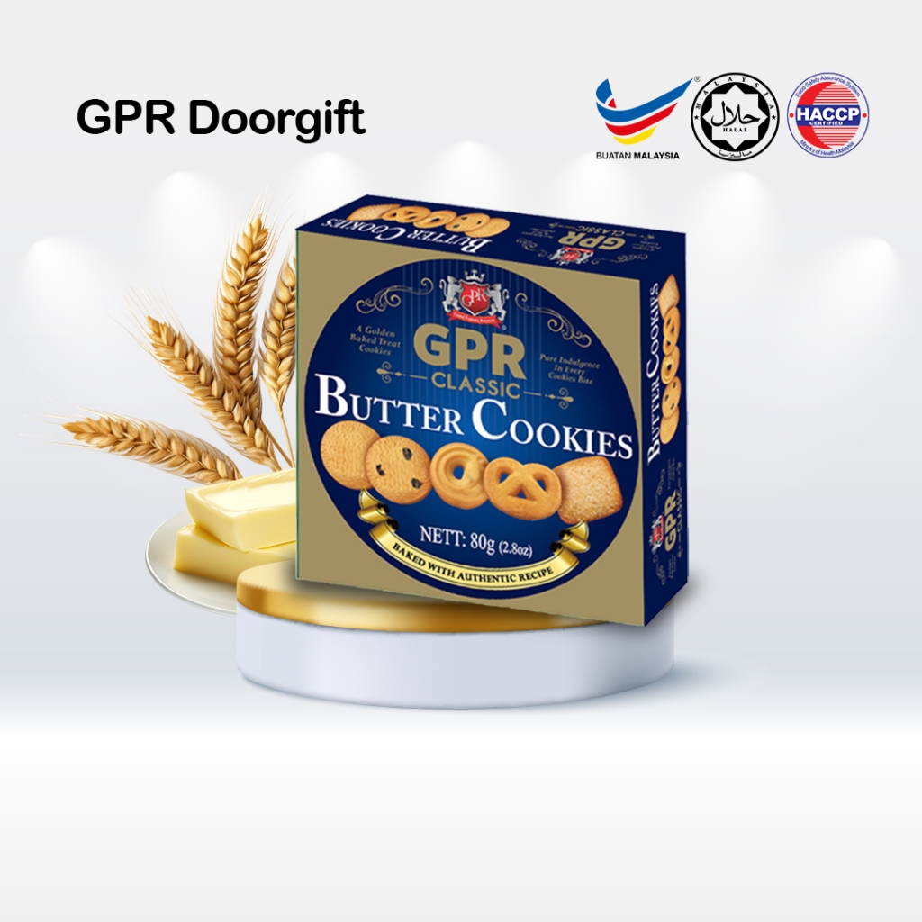 Original GPR 80G Butter Cookies, Square Paper Box, Malaysian Recipe | Shopee Malaysia