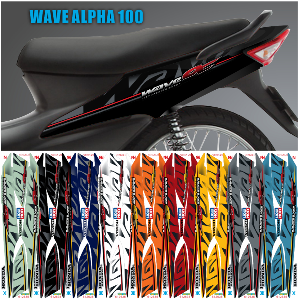 Wave Alpha 100cc & 50cc, MS removable stamp 612635 - 2010 zin model ...