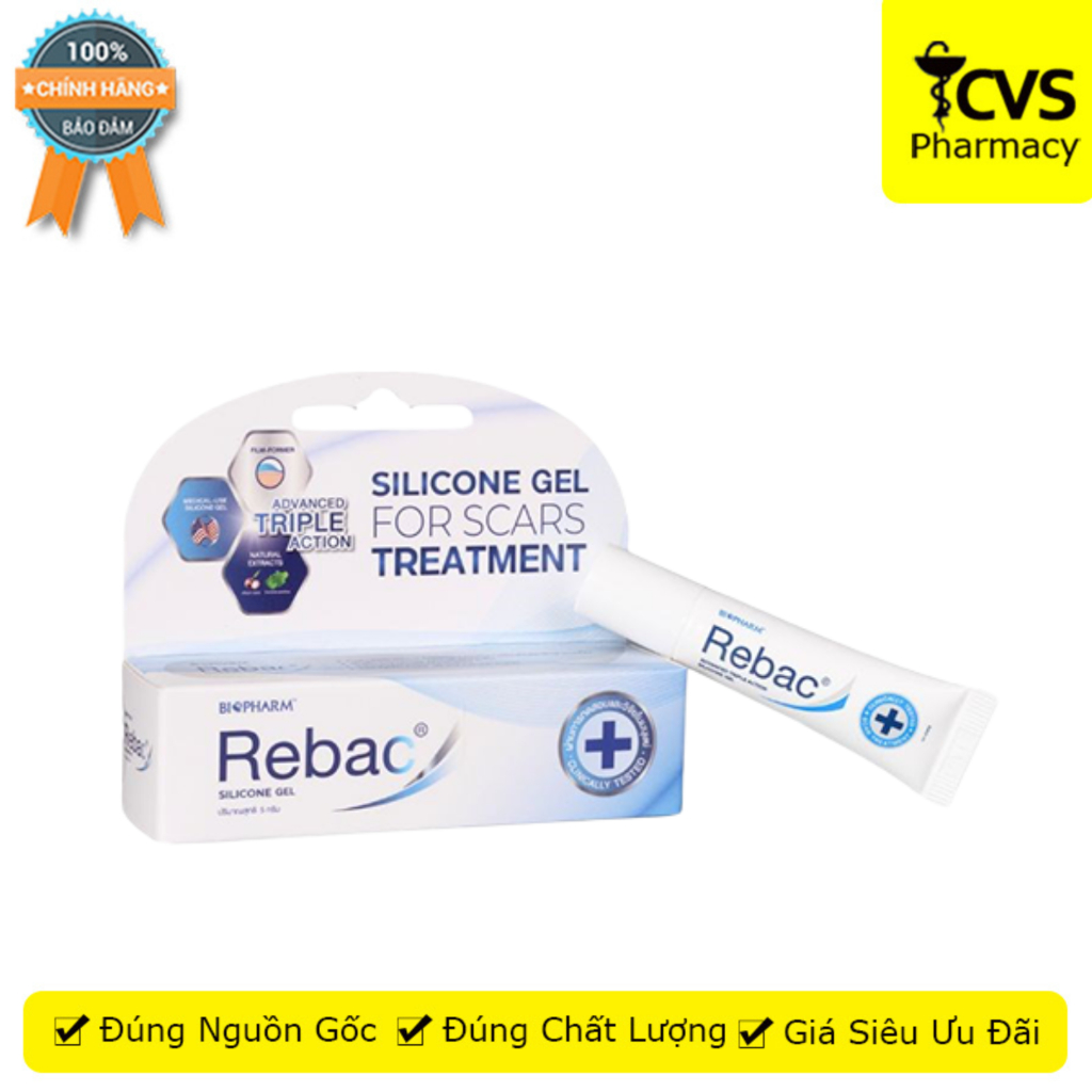 Rebac Silicone Gel - Helps reduce burn scars, fall scars, acne scars ...