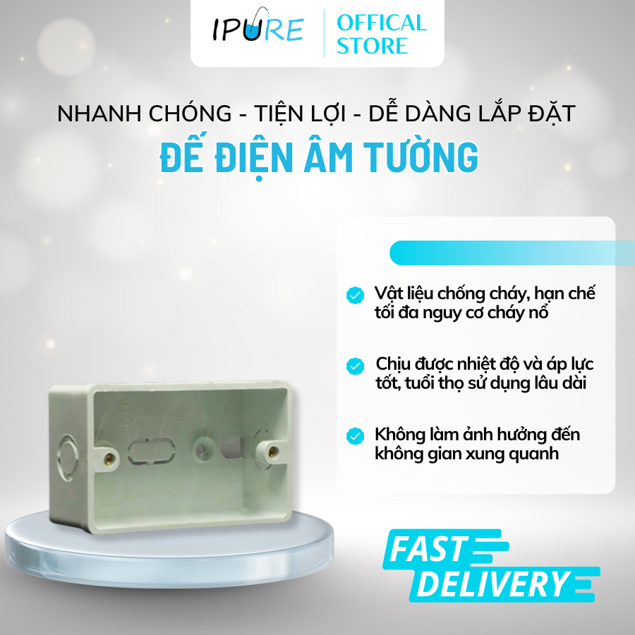 SINO S2157 Recessed Wall Base, Fireproof, Heat Resistant, Good Pressure ...