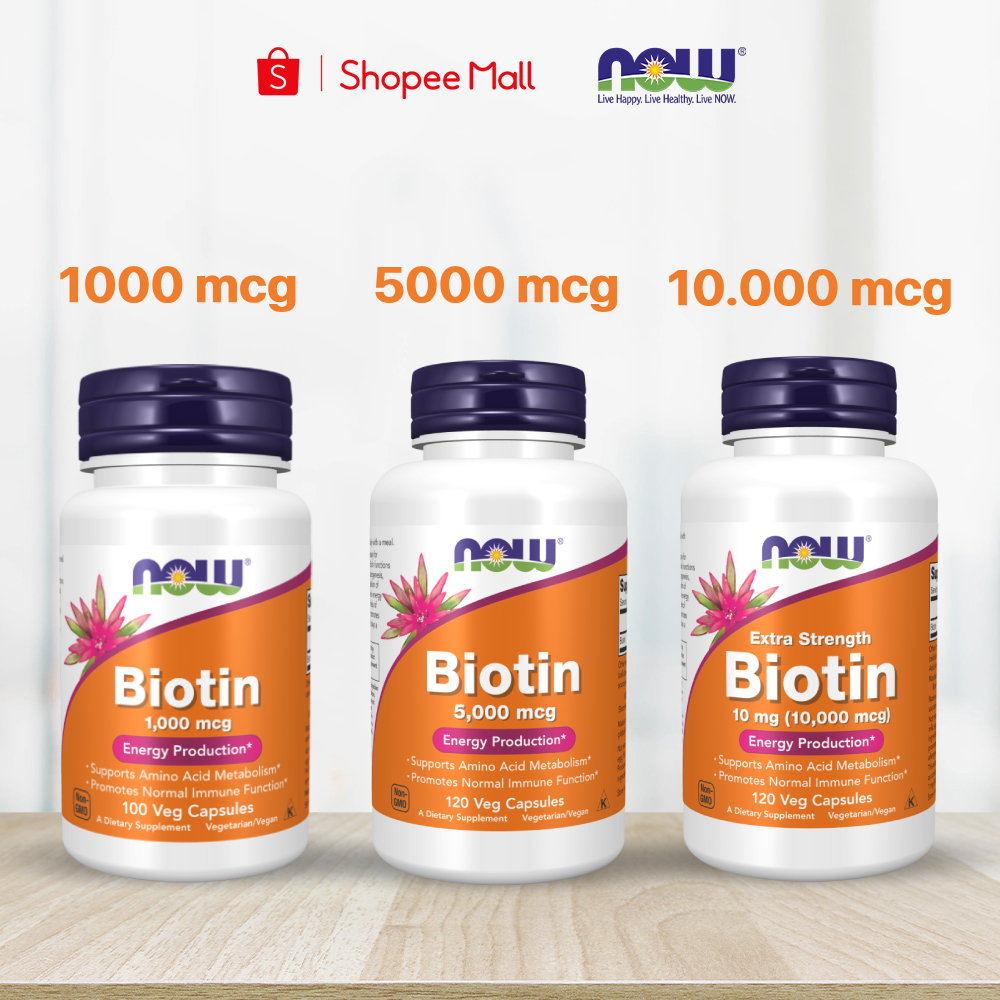 High content Biotin Now pills (USA) help reduce hair loss, promote hair ...