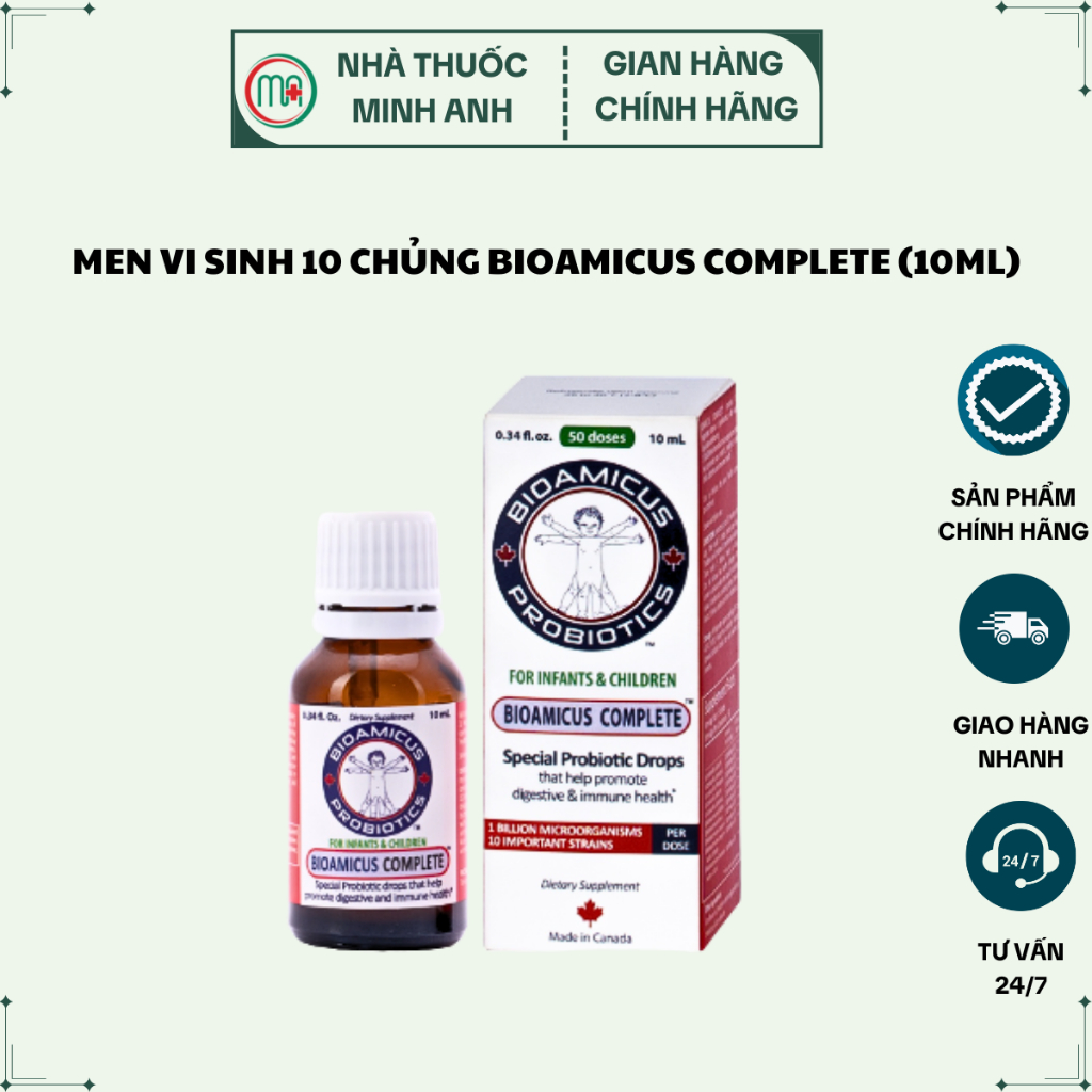 Bioamicus Complete 10-strain probiotic - Canada (10ml) | Shopee Malaysia