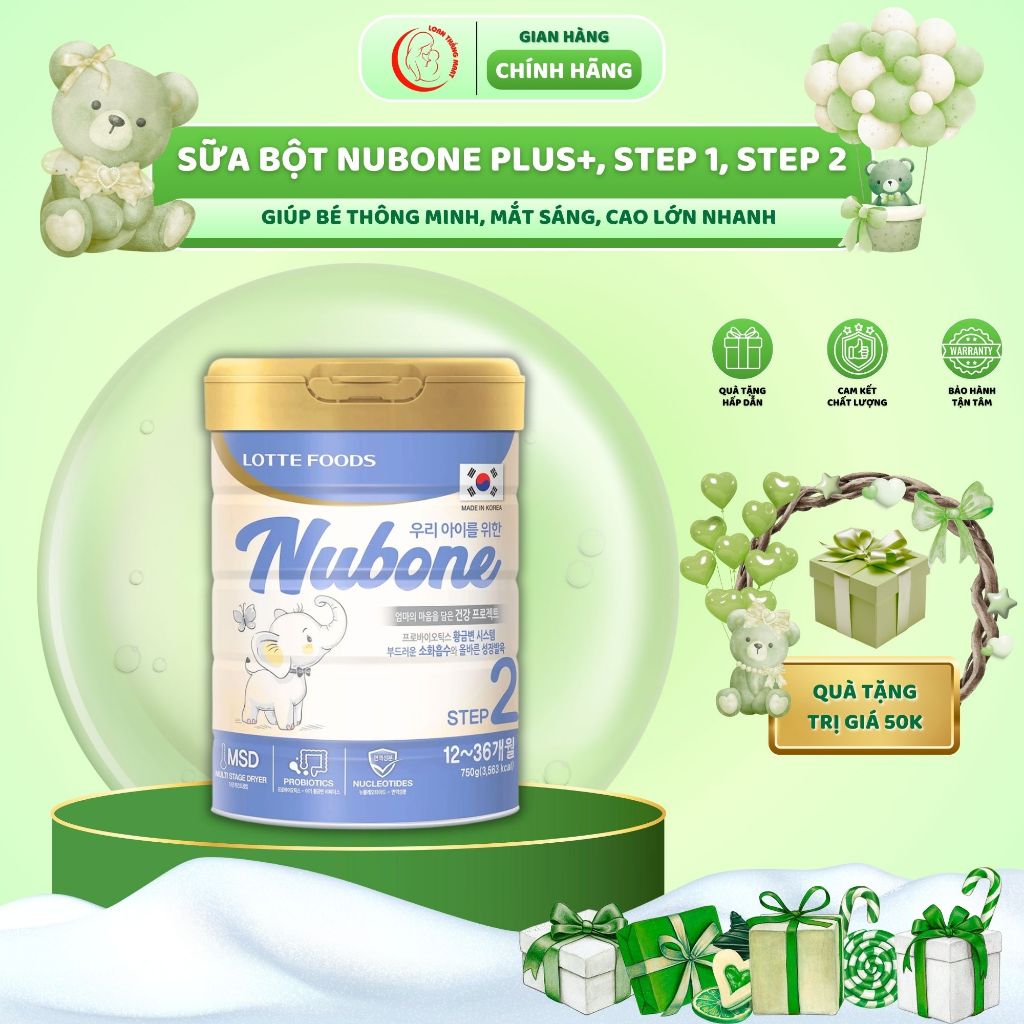 Nubone Plus+, Step 1, Step 2 formula milk powder helps babies be smart ...