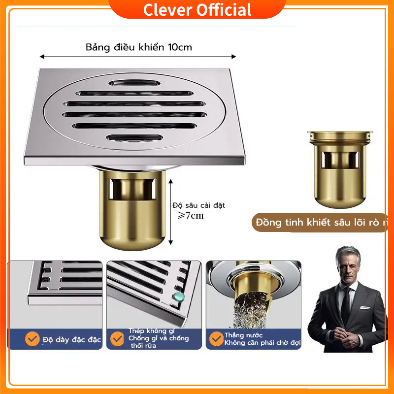( 10*10 CM ) Floor Drain Funnel, Drainage Station, Bathroom Floor ...