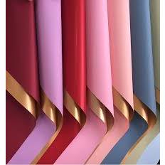 Double-sided flower wrapping paper without patterns, colorful and ...