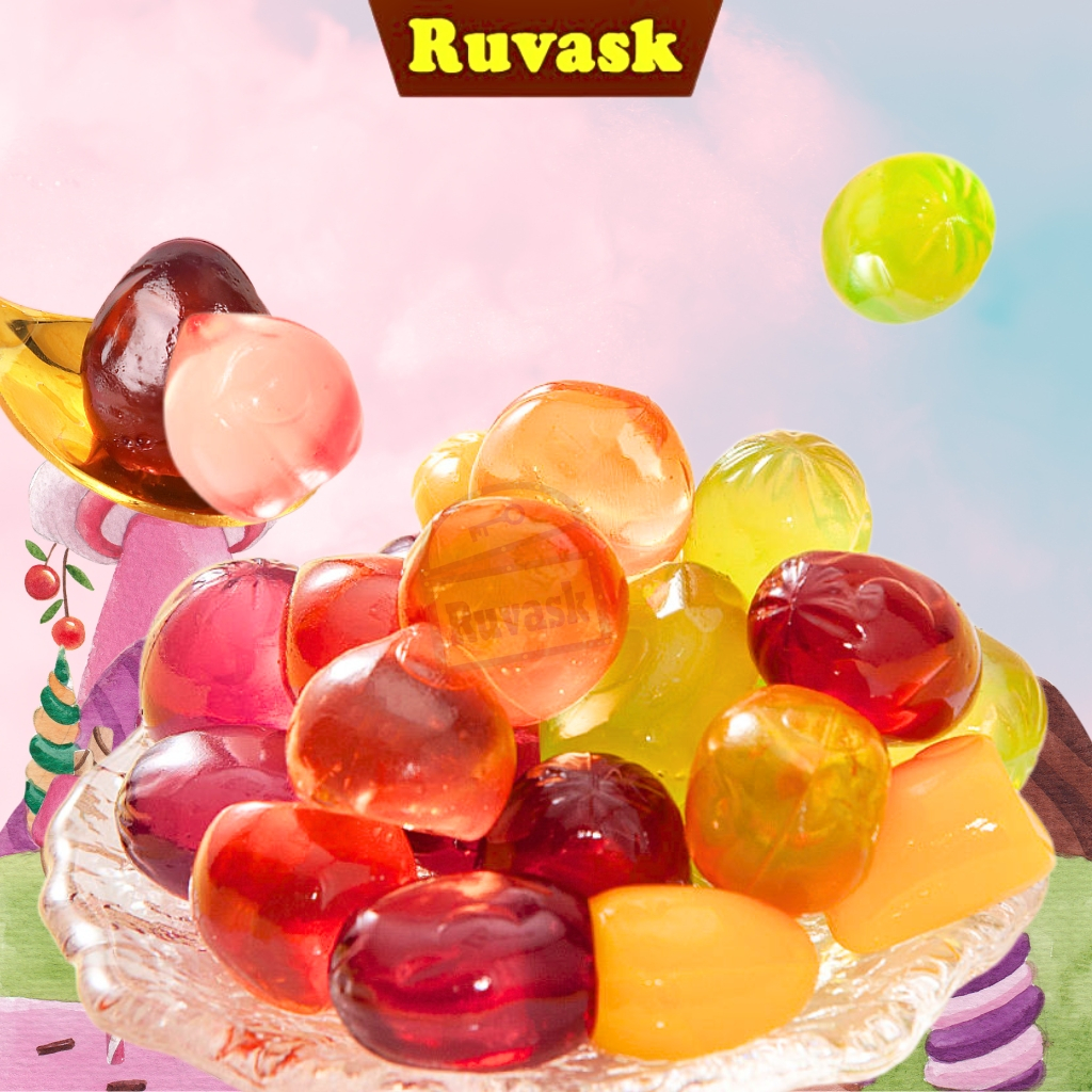 Mix Flavored Peeled Gummy Candy 500G - DELICIOUS Peeled Candy with ...