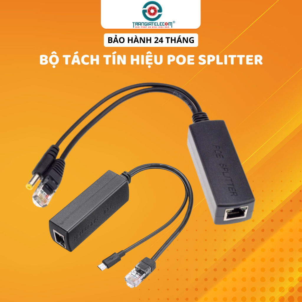 Poe Splitter 48V to 12V, 5V for Imou, Ezviz, Hikvision, Dahua Camera ...