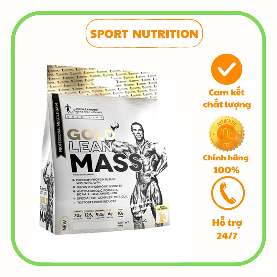 Kevin Levrone GOLD Lean Mass Milk, 6 KG (30 Servings) supports weight ...
