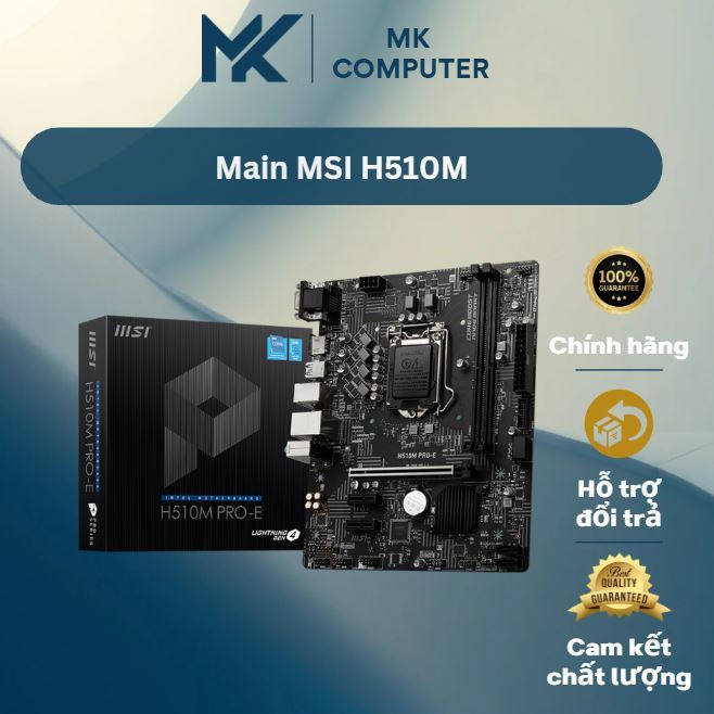 Main MSI H510 running socket lga 1200, computer main, main board ...