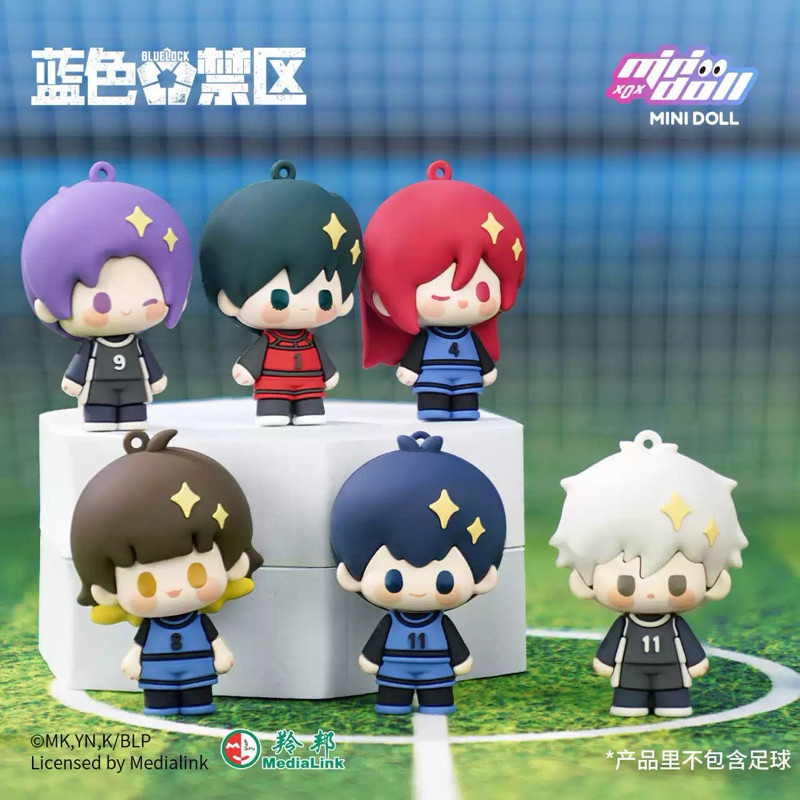 Nagi/reo/rin/isagi/chigiri minidoll x official Blue Lock keychain ...