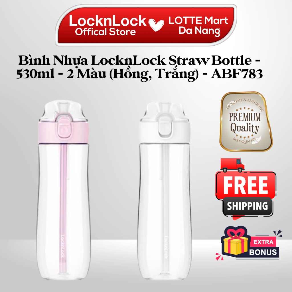Locknlock Straw Bottle - 530ml - 2 Colors - ABF783 Lock&Lock Lotte Mart ...
