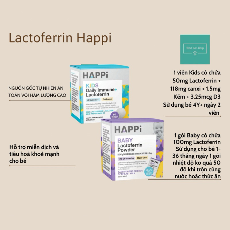 (Imported Goods) Lactoferrin Happi supplement - Happi happy nutritional ...