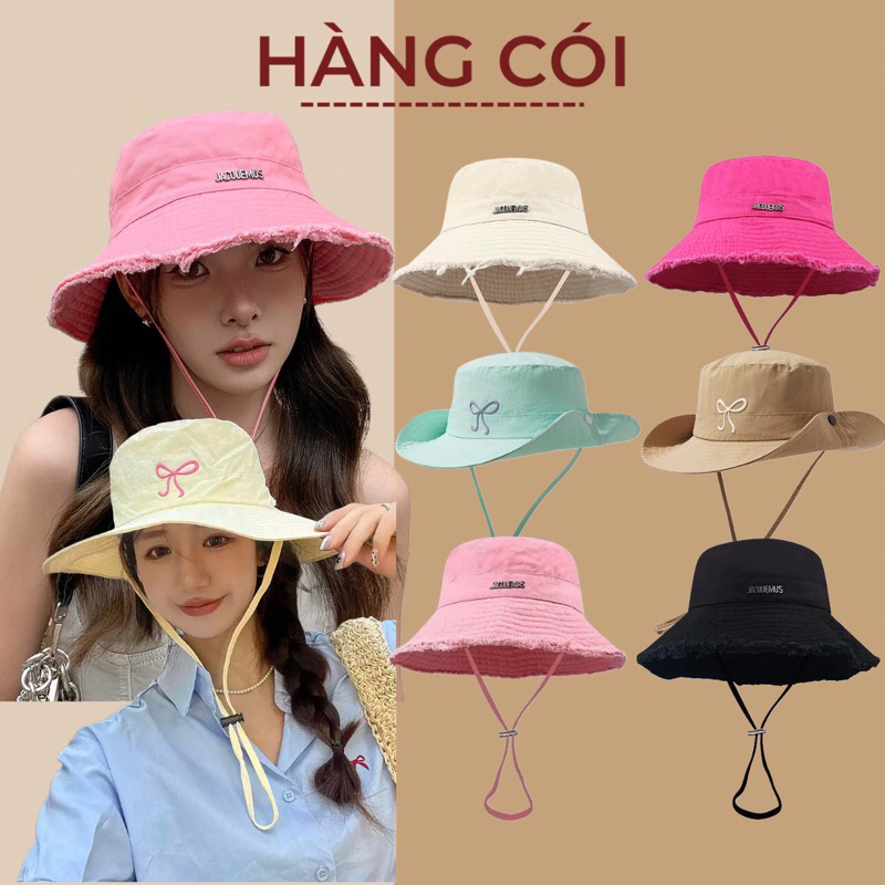 Buckoo bucket hat, wide-brimmed tassel bucket hat for girls with ...