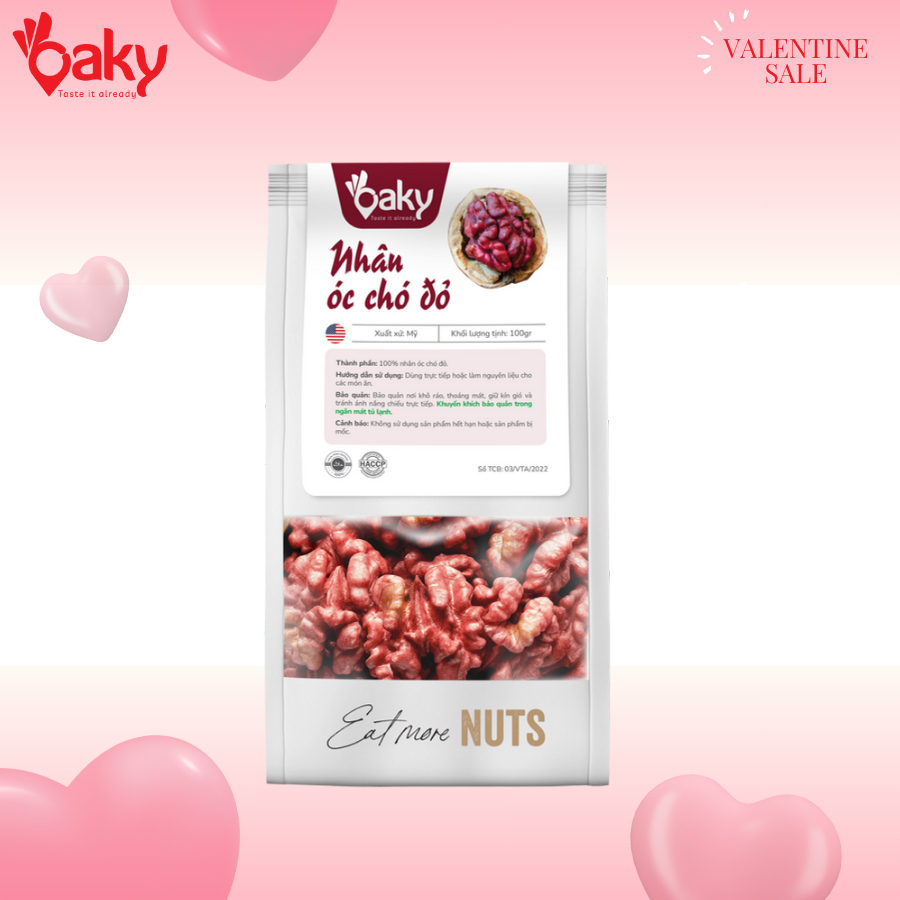 Oaky Red Walnut Kernels Imported from USA - 100g Bag | Shopee Malaysia