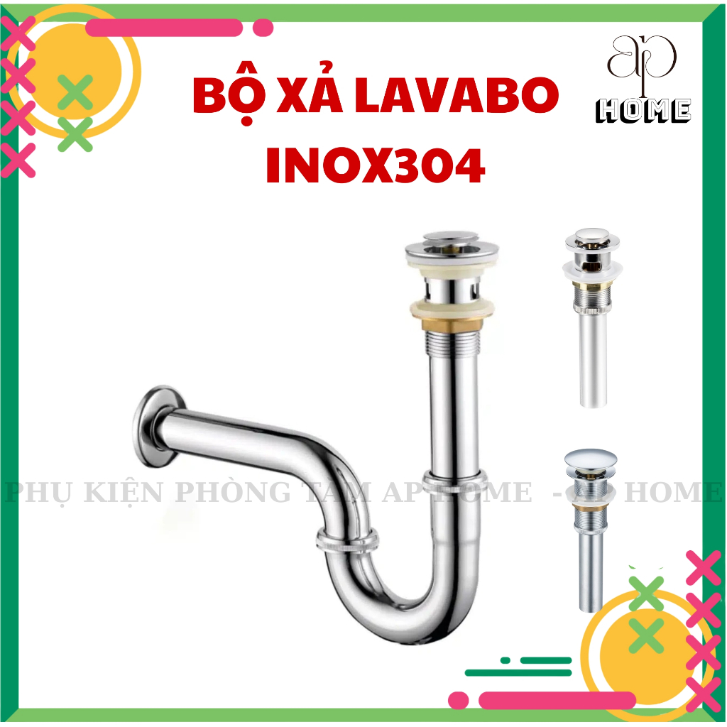 Thick 304 Stainless Steel Siphon Lavabo Drain Set - With Anti-odor P ...
