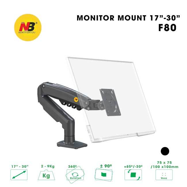 Nb-f80 Monitor Mount / ARM Black Gray (Genuine Product) | Shopee Malaysia