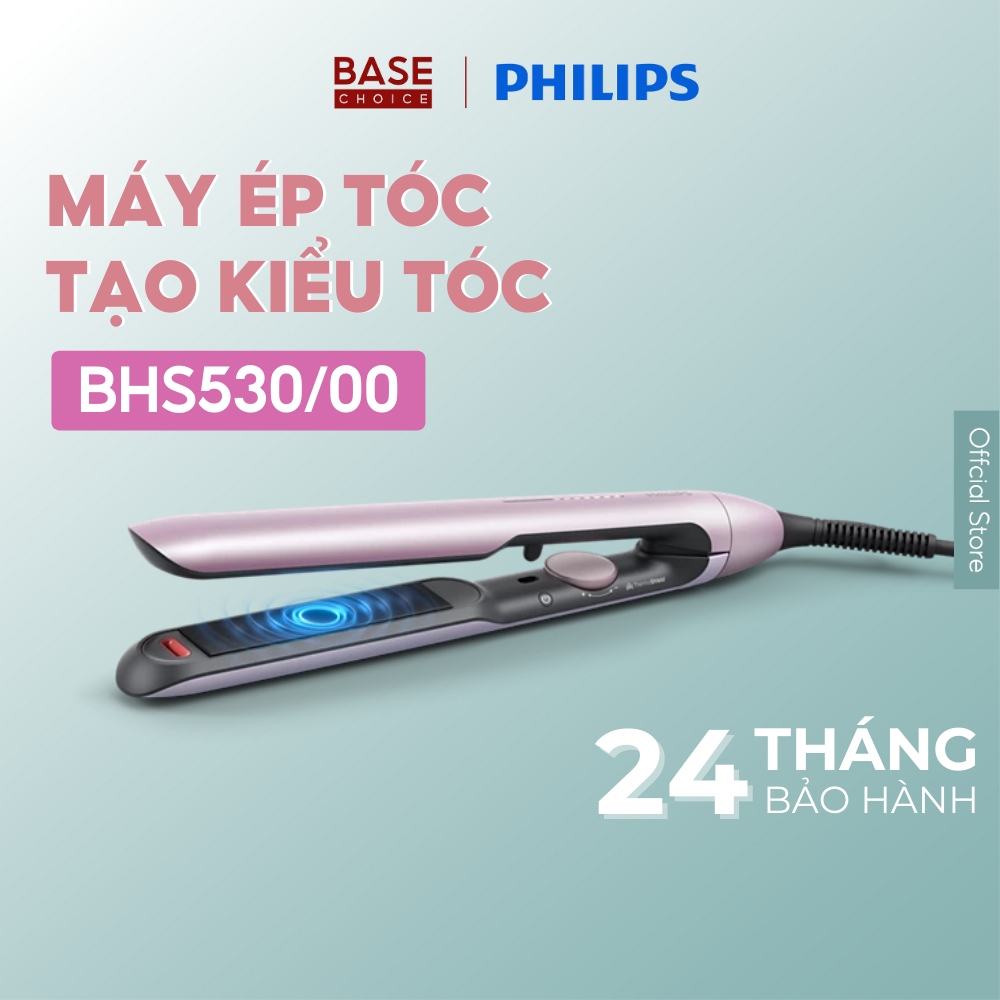 Philips BHS530 hair straightener creates easy styling and reduces hair ...