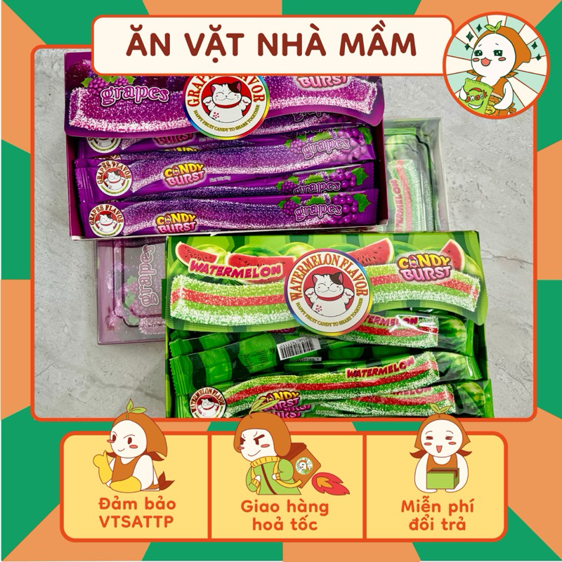 Combo of 5 rainbow fruit candies of all flavors (30cm string), School ...